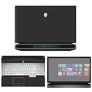 Decalrus - Protective Decal Skin Sticker for 2019 Alienware Area-51m AWAR51M (17.3" Screen) case Cover wrap ALarea51m_17-17