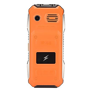 Unlocked Senior Cell Phone,Dual SIM Big Button 2G Seniors Cellphone,SOS Key,6800mAh Long Battery Life Seniors Unlocked Cell Phone for Seniors (Orange)