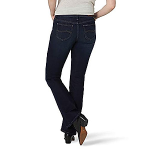 Lee Women's Legendary Mid Rise Bootcut Jean Blackout 12