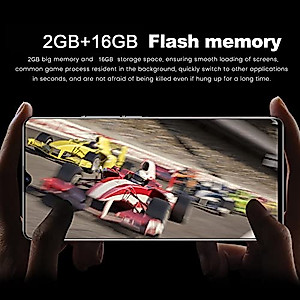 Unlocked Cell Phones, S22 Ultra 5G Android Smart Phone HD Full Screen Phone, 2+16GB RAM 6.53inch Touch Screen Dual SIM Mobile Cell Phone, Best for Father Childrens (Black)