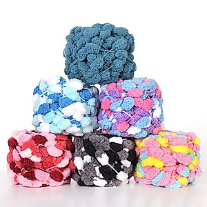 ENUDKON Big Ball Coarse Yarn Rug Supplies Mats Bag Cushion Hand-Knitting Thread Sweet Soft Wool Crochet Yarn Big Ball Yarn (Color : 24)