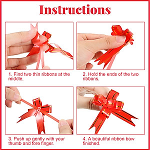 Oval Basket Food Storage Basket Woven Empty Basket Fruit Basket 9 x 6 x 2.25 Inches Present Baskets with Colorful Pull Bows and Clear Bags for Kitchen, Restaurant, Wrapping Presents (6 Pack)