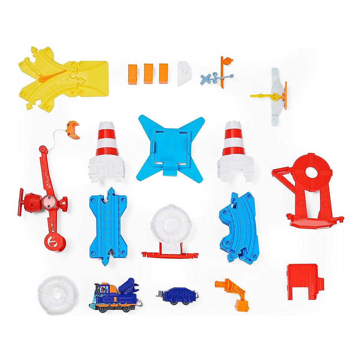 Mighty Express, Port Station Playset with Exclusive Mechanic Milo Toy Train and Magnetic Crane