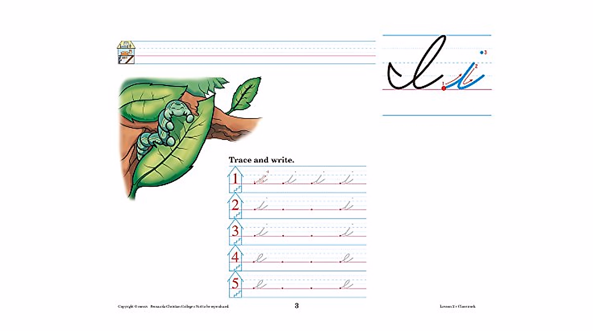 Writing with Phonics 1 - Abeka 1st Grade Cursive Penmanship Workbook