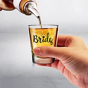 shop4ever Bride and Bride's Drinking Team Member Xoxo Shot Glasses ~ Bachelorette Party Favors ~ (12)