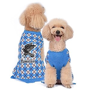 Harry Potter: Ravenclaw Pet Sweater - Medium | Medium Harry Potter Costumes for Dogs| Harry Potter Dog Apparel & Accessories for Hogwarts Houses, Ravenclaw Blue