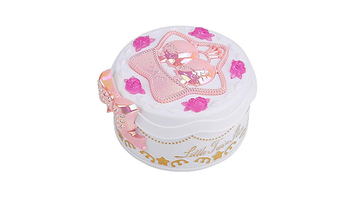 Charming Round Music Box for Girls with Mirror