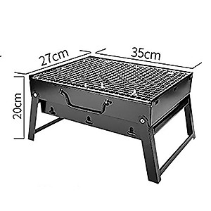 ITTA Portable Tabletop Notebook BBQ Grill, Outdoor Heavy-duty Folding Charcoal Picnic BBQ Grill.