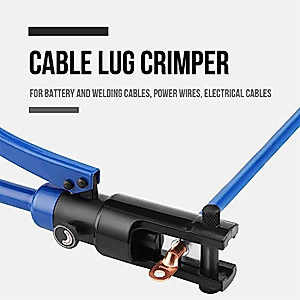 LICHAMP Hydraulic Cable Lug Tool, 6 AWG to 4/0 AWG Battery Cable Crimping Tool WIRE Terminal Crimper Set, 1202BL