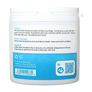 Dental Finger Wipes with Spearmint Oil for Dogs & Cats. Removes Plaque & Tartar, Care for Gums & No Rinsing Required.