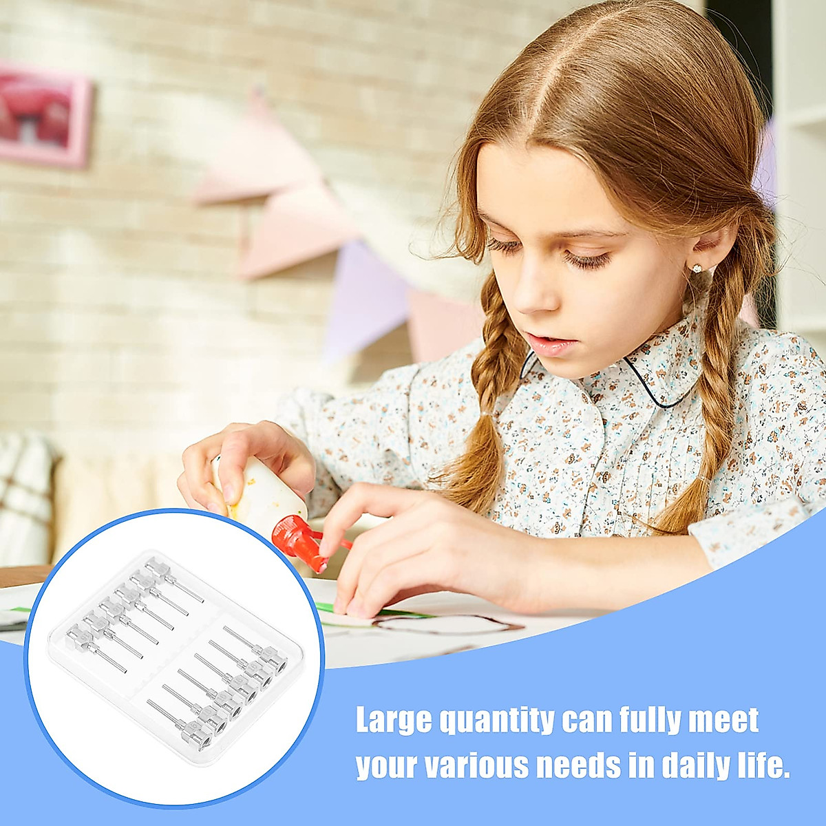 EXCEART 12Pcs Dispensing Needle Blunt Tip Stainless Steel Lock Needles Accuracy Precision- yringe Needle (16G)