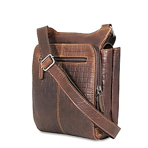 Voyager Woven Slim Crossbody Bag #WF831 (Black)