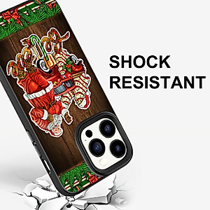 Believe Santa Red Truck Xmas Present Merry Bright Phone Case Compatible with iPhone 15 14 13 12 11 Pro Max Mini XR 8 Plus Samsung S23 S22 S21 S20 FE A14 A54 A03S A53 A13 Z Flip 3/4