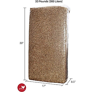 RentACoop Premium Hemp Bedding (300 L) x 1 Pack - E.U. Grown for Chicken Coop, Nesting Boxes, Rabbits, Hamsters, Small Pets, Horses, Etc.