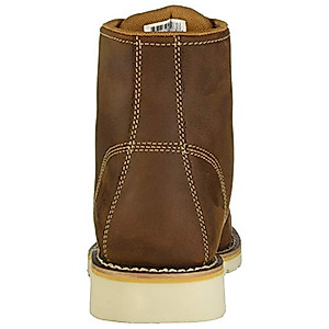 Carhartt womens 6 Inch Waterproof Wedge Steel Toe Work Boot, Brown Oil Tanned, 11.5 US