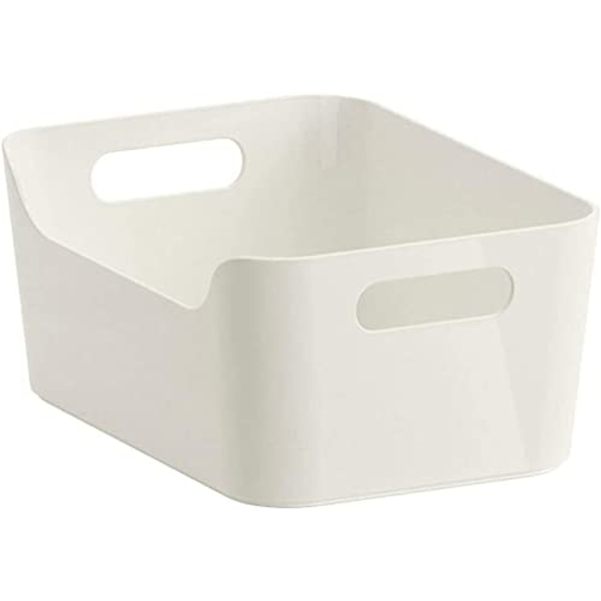 IKEA 301.550.19 VARIERA Convenient Kitchen Open Storage Box, High Gloss White, Easy to Carry and Take Out of Your Kitchen Drawers or Shelves Since it Has Two Grip-friendly Handles
