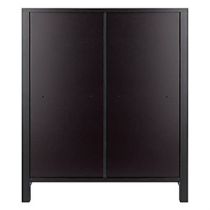 Winsome Terrace Storage Shelf 3-Tier Wide in Espresso, 26-Inch