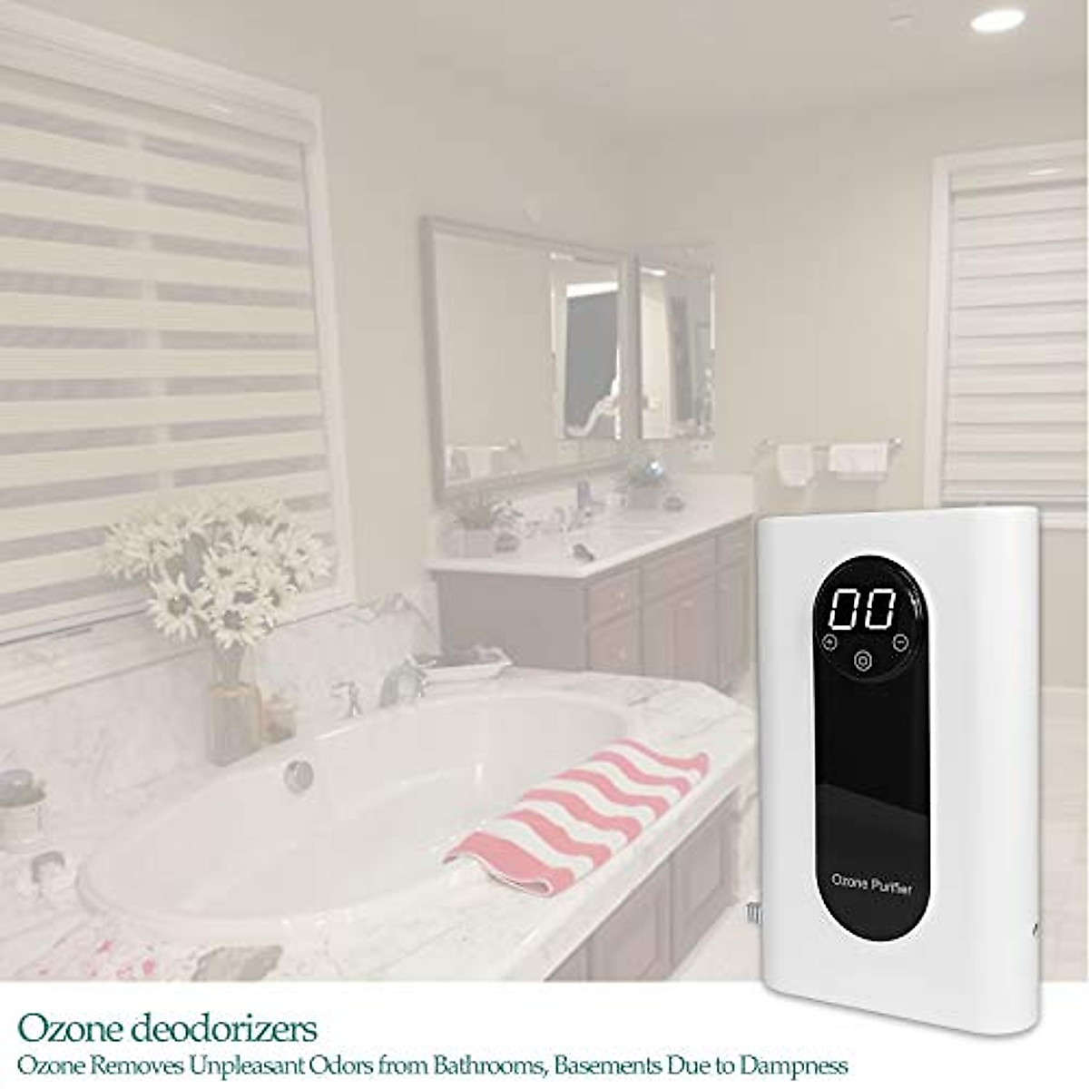 Ozone Generator Air Purifier, 2021 New Models More Powerful 500mg/h Ozone Machine, O3 Deodorizer for Air, Water, Vegetable and Fruits