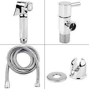 Bathroom Handheld Bidet Toilet Sprayer Kit Premium Copper Material Cleansing Sanitary Wash Ideal for Personal