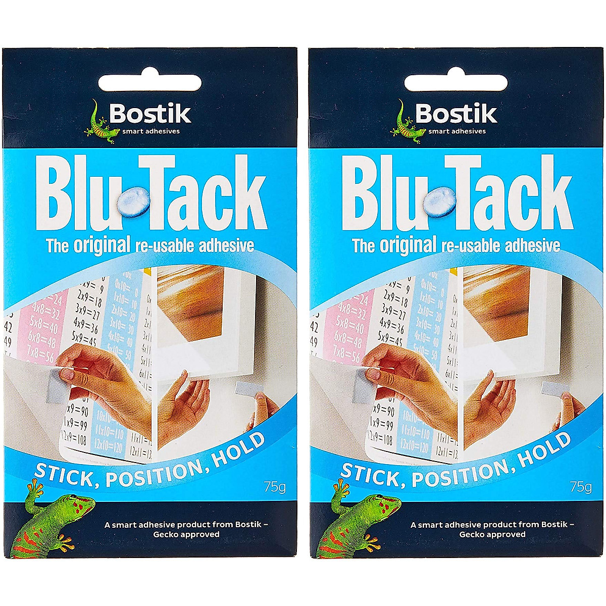 Blu-Tack LLC Reusable Adhesive 75g (2-Pack)
