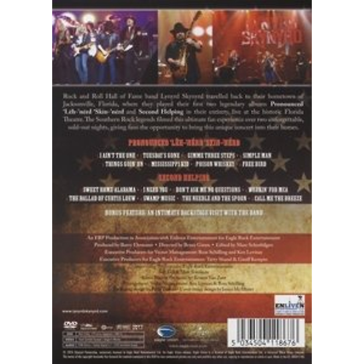Lynyrd Skynyrd Title: Pronounced 'L h-'nérd 'Skin-'nérd & Second Helping Live From Jacksonville At The Florida Theatre [DVD] [NTSC]