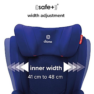 Diono Monterey 4DXT Latch, 2-in-1 High Back Booster Car Seat with Expandable Height, Width, Advanced Side Impact Protection, 8 Years 1 Booster, Blue