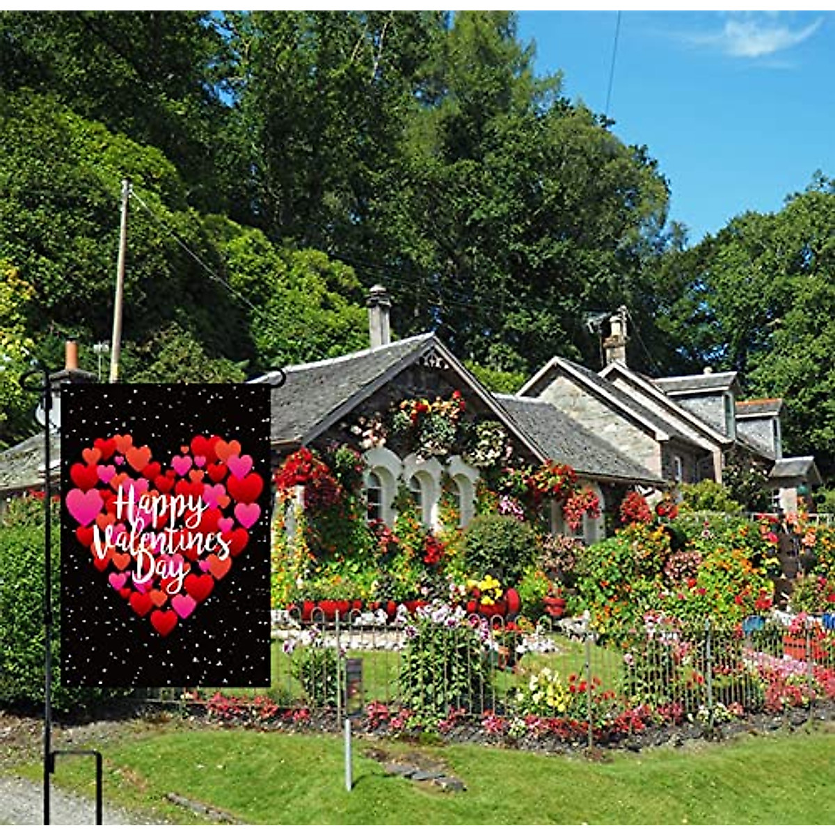 3 Pack Valentine Day Garden Flag St Patricks Day Garden Flag Easter Garden Flags,Double Sided Valentine Flag St Patrick Flag Easter Flags 12x18 Burlap Valentine House Flag for Seasonal Garden Flag