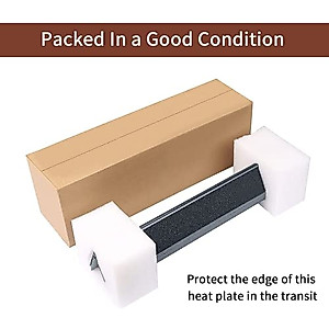 QuliMetal 24.5 Inch Flavorizer Bars for Weber Genesis 300 Series Grills with Side Controls Knobs, Genesis E310 E320 S310 S320 EP310 EP320 (2007-2010), Porcelain Steel Heat Plates for Weber 7539 7540