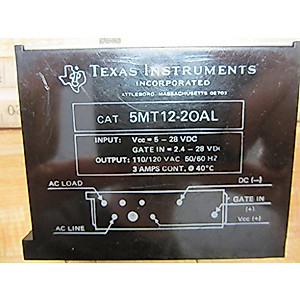 TEXAS INSTRUMENTS PLC 5MT12-20AL Output Module, 50/60 HZ, 120 VAC Output, Discontinued by Manufacturer, 3 AMP, 5-28 VDC Input