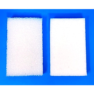 Sponge Daddy Dye-Free Sponges 3 Pack (Pack of 4, Includes 12 Sponges Total) All White Sponge, Dual-Sided Sponge and Scrubber, White Kitchen Sponges