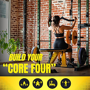 HulkFit Pro Series 2.35” x 2.35” Weight Plate Holders Attachment Accessory Pro Series Power Cage - Pair