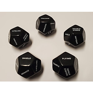 5X Deluxe 12 Sided Large Keyword & Shield Counters for Magic: The Gathering MTG CCG