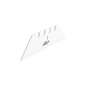 Slice 10525 Ceramic Utility Blades (Pointed Tip), True Safety Blades, Finger Friendly, Safe to Touch, 11x Longer Lasting Than Metal, Double-Sided Blades Extend Blade Life, Never Rusts (2 Blades)