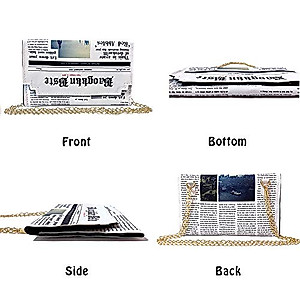 KIAR White purse Flat Evening Bag Small Clutch Envelope CrossBody Bag for girls women, White1