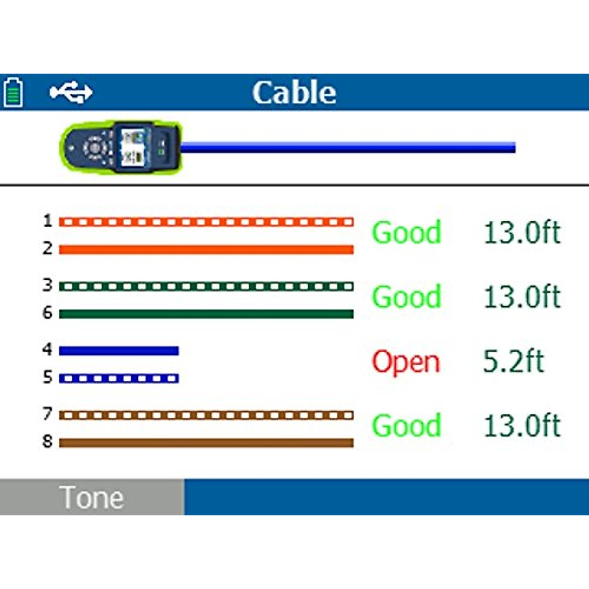 NetAlly LRAT-2000 LinkRunner AT Copper and Fiber Ethernet Network Tester, Green