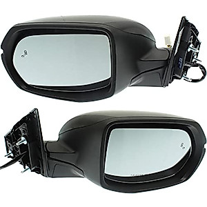 Kool Vue Driver & Passenger Side Power Heated Mirrors for Honda CR-V 2017-2022 With Signal Light & Blind Spot Monitor Paintable North America Built Vehicle