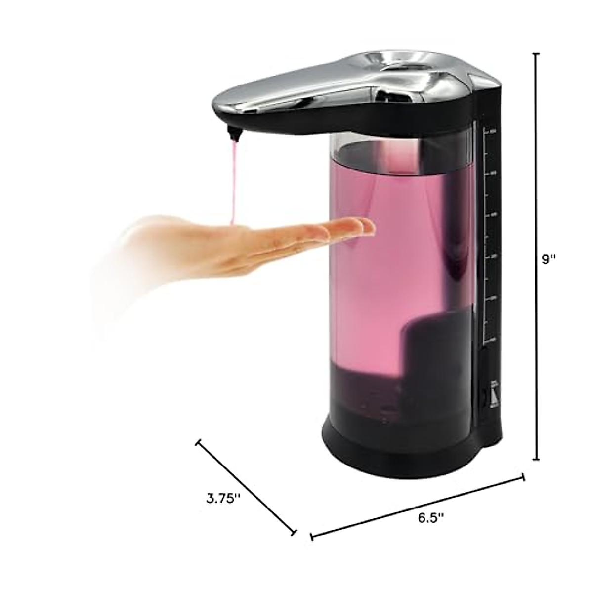 Rechargeable Automatic Soap Dispenser Touchless. Large 22oz Dual Wall Mountable or Countertop Liquid Hand Soap Dispenser for Kitchen Sink. Automatic Soap Dispenser Bathroom.