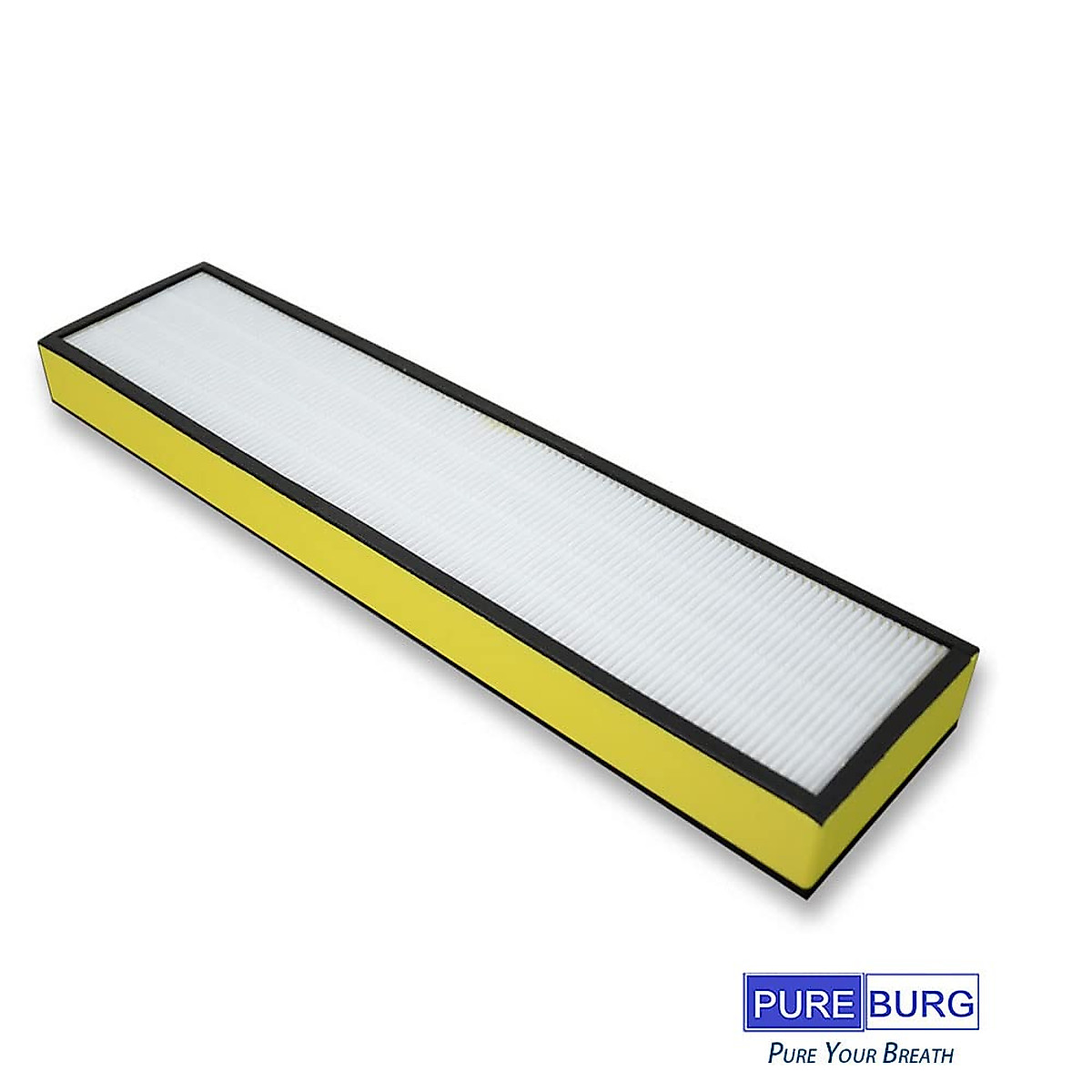 PUREBURG FLT5000 Replacement True HEPA Filter Set Compatible with GermGuardian AC5000 AC5000E AC5250PT AC5300B AC5350W AC5350B AC5350BCA1 Air Purifiers FLT5000, FLT5111, Filter C, 2-Pack