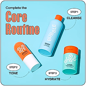 Bubble Skincare Slam Dunk Hydrating Facial Moisturizer - Natural Aloe Juice + Avocado Oil for Skin Hydration and Blue Light Protection - Daily Face Moisturizer for Sensitive Skin (50ml)