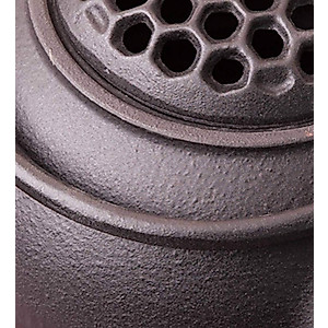 Honeycomb Top Wood Stove Steamer| Solid Cast Iron| Matte Black Finish| Rust Resistant| Decorative Functional Alternative to Electric Humidifiers| 3 QT Capacity| 11.25" L x 8.5" W x 4.25" H