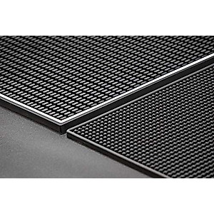 Highball & Chaser Premium Bar Mat 18in x 12in 1cm Thick Durable and Stylish Service Bar Mat for Spills, Coffee, Bars, Restaurants, Counter Top Dish Drying Mat, Glass Drying Mat