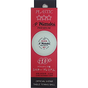 Nittaku 3-stars Premium 40+ Table Tennis Ball (Pack of 6)