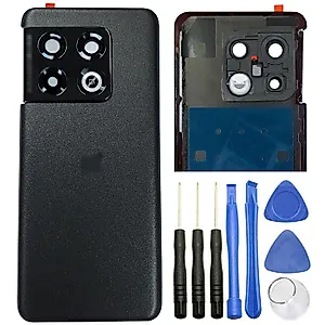 ubrokeifixit for OnePlus 10 Pro Housing Rear Panel Back Glass Door Cover Replacement for OnePlus 10 Pro 5G 6.7'' NE2210 NE2211 (10 Pro/Volcanic Black)