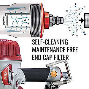 MAX USA CORP Superframer CN890F2 Framing Coil Nailer up to 3-1/2"