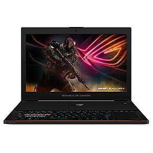 ASUS ROG Zephyrus GX501 Ultra Slim Gaming Laptop, 15.6” FHD 144Hz 3ms IPS-Type G-SYNC, GeForce GTX 1080, Intel Core i7-8750H, 16GB DDR4, 512GB PCIe SSD, Win 10 Pro, GX501GI-XS74