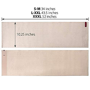 ORTONYX 10.25" Abdominal Binder for Men and Women/Postpartum Post-operative Post-surgery Wrap/Abdomen Navel Umbilical Hernia Support Belt / 524010 Beige S/M