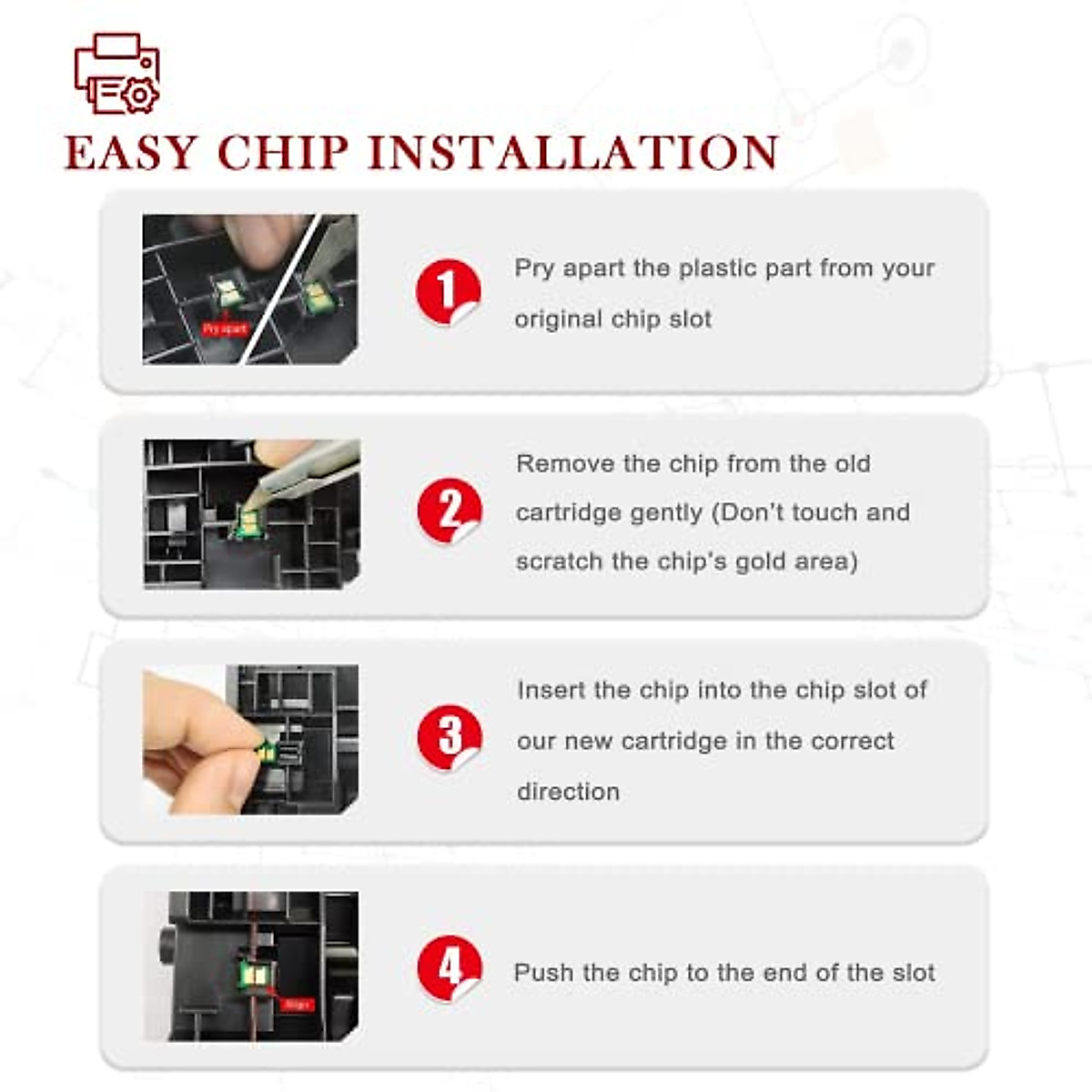 58A CF258A Toner Cartridge (No Chip) Replacement for HP 58A CF258A 58X CF258X for HP M404n M404dn M404dw M404 MFP M428fdw M428fdn M428dw M428 M304 Toner Printer (Black, 2 Pack)