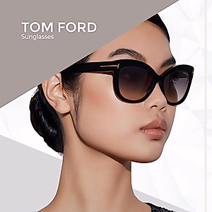 Tom Ford Dax FT0751 01V 50MM Shiny Black/Blue Polarized Lenses Square Sunglasses for Men + BUNDLE With Designer iWear Eyewear Kit