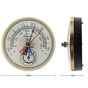 Max Min Thermometer and Hygrometer - Ideal Greenhouse Thermometer and Humidity Meter To Monitor Maximum and Minimum Temperatures and Humidity Easily Wall Mounted
