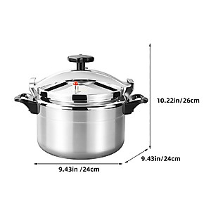 ABOOFAN Aluminum Pressure Cooker, 7L Pressure Canner Release Valve Aluminum Canning Pot Cooker Pot Stove Top Instant Fast Cooking Pot